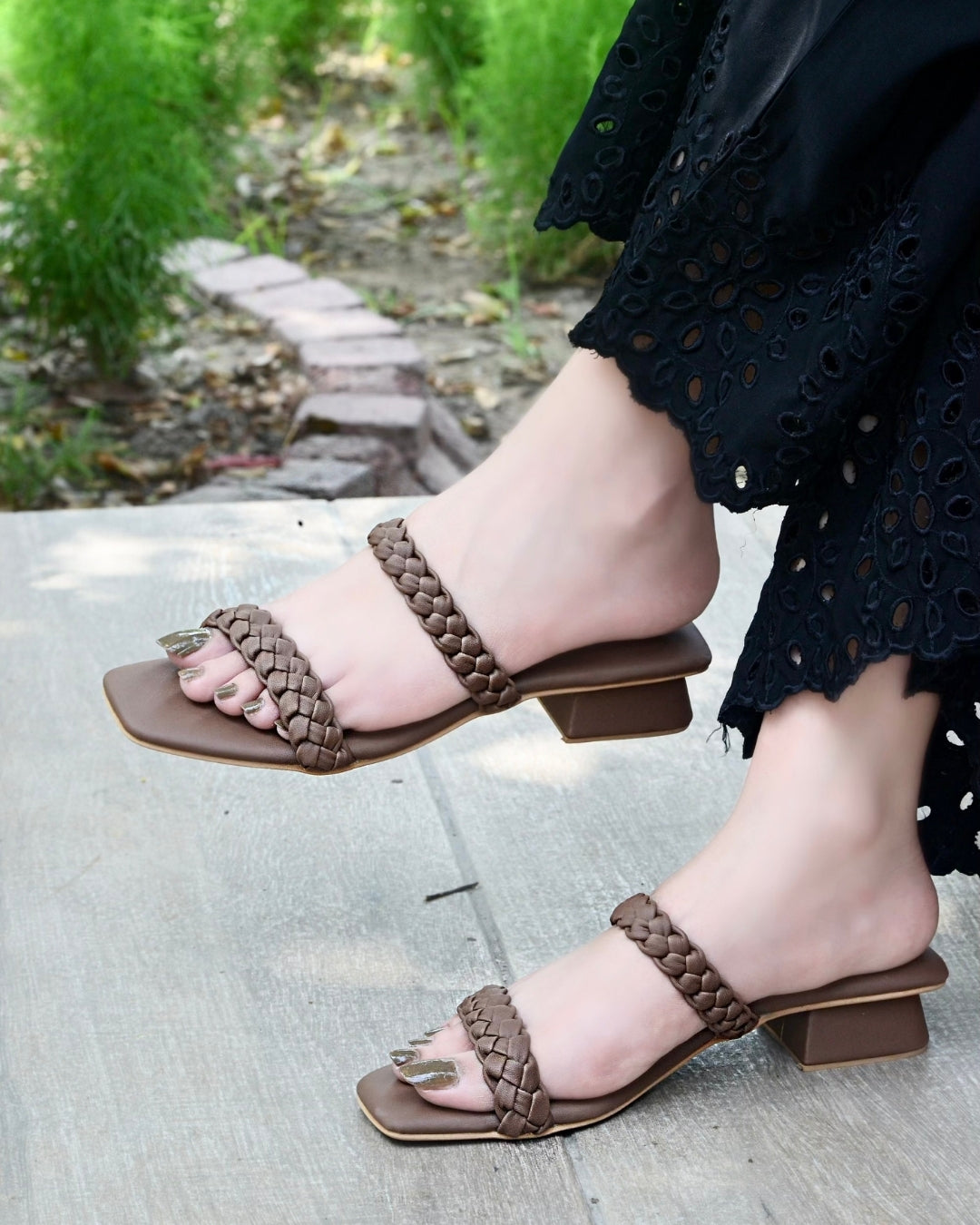 Rapunzel Slide - Brown – Ovolo Shoes