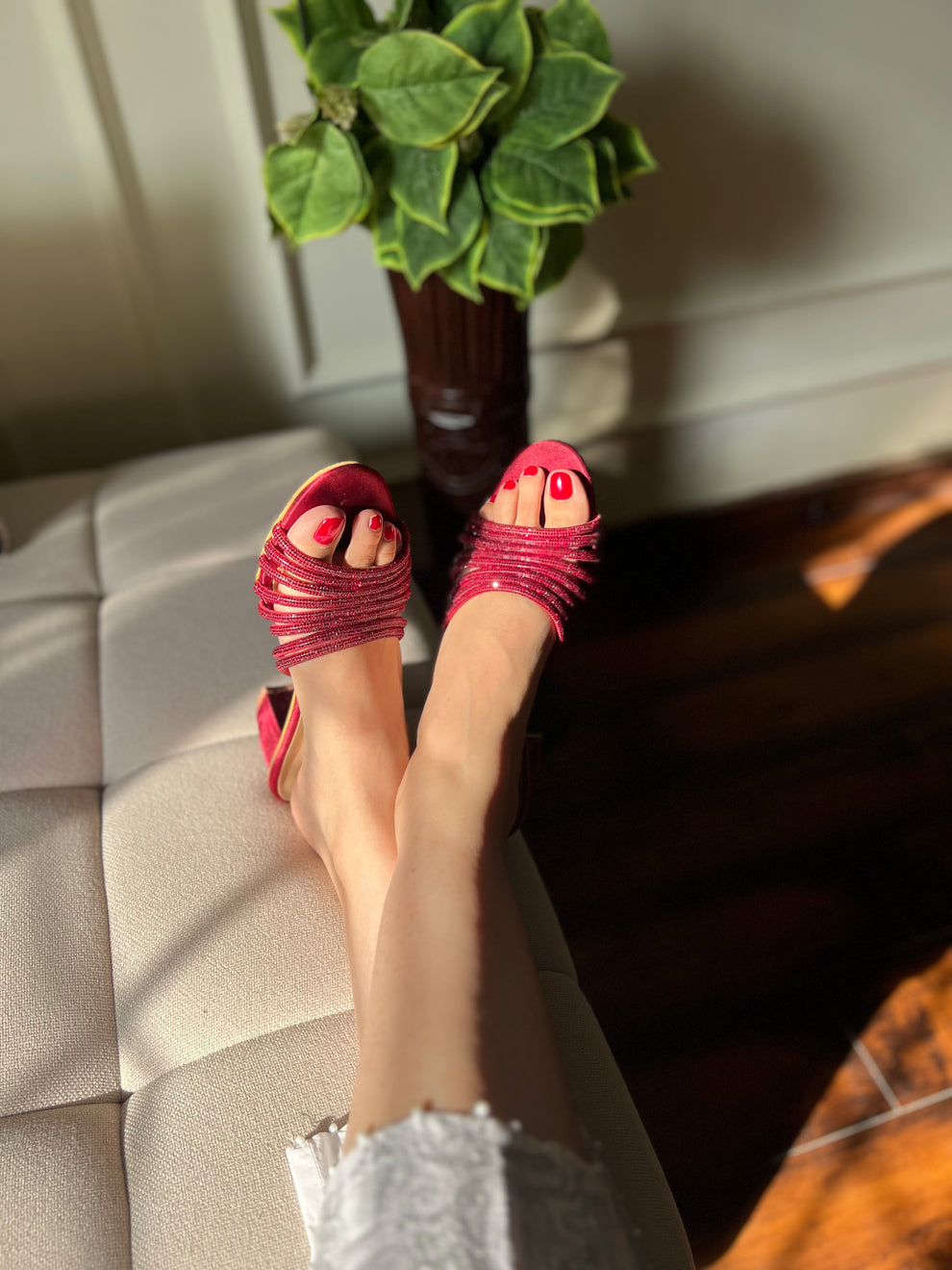 Nancy Heels - Red – Ovolo Shoes