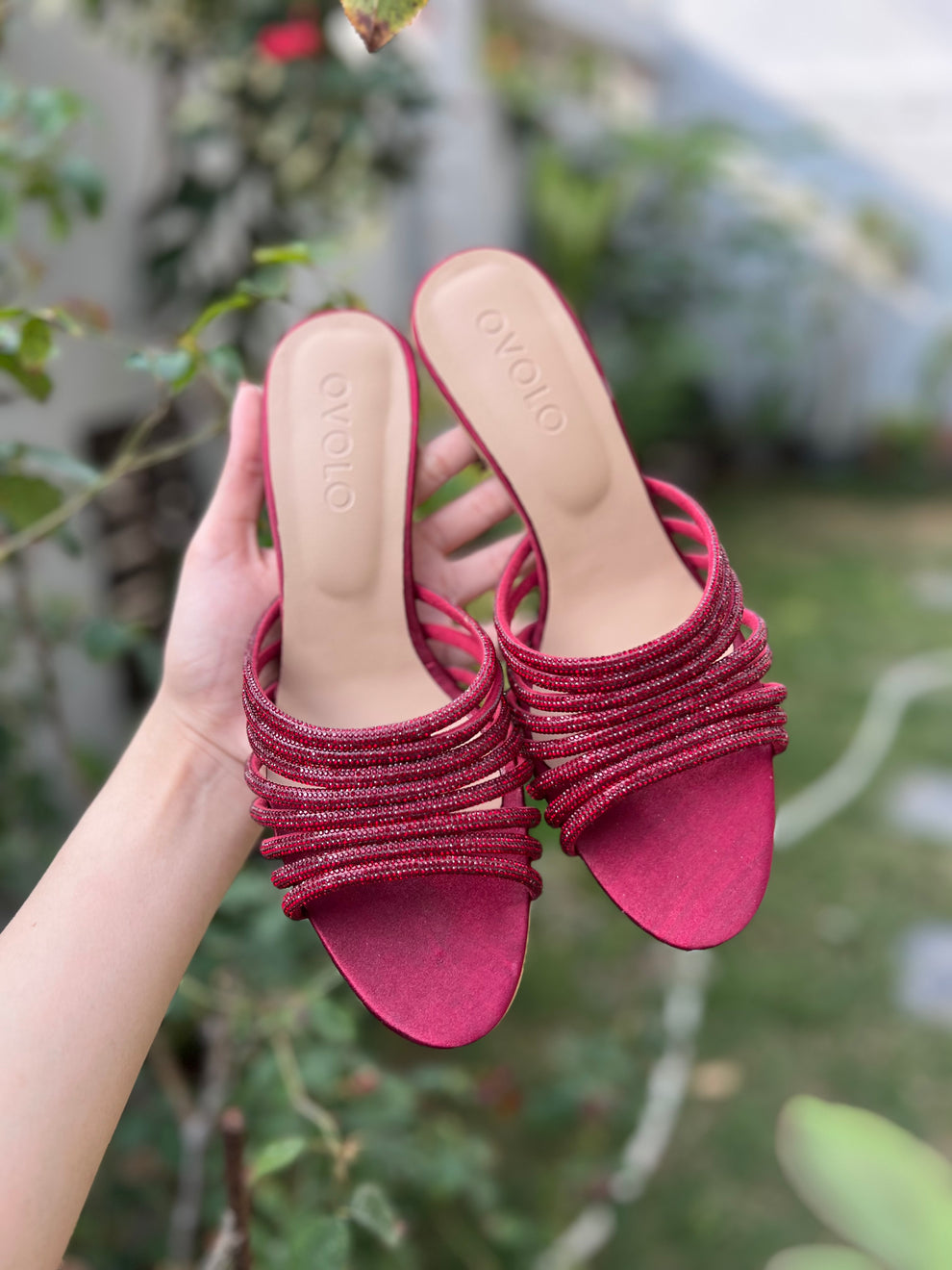 Nancy Heels - Red – Ovolo Shoes